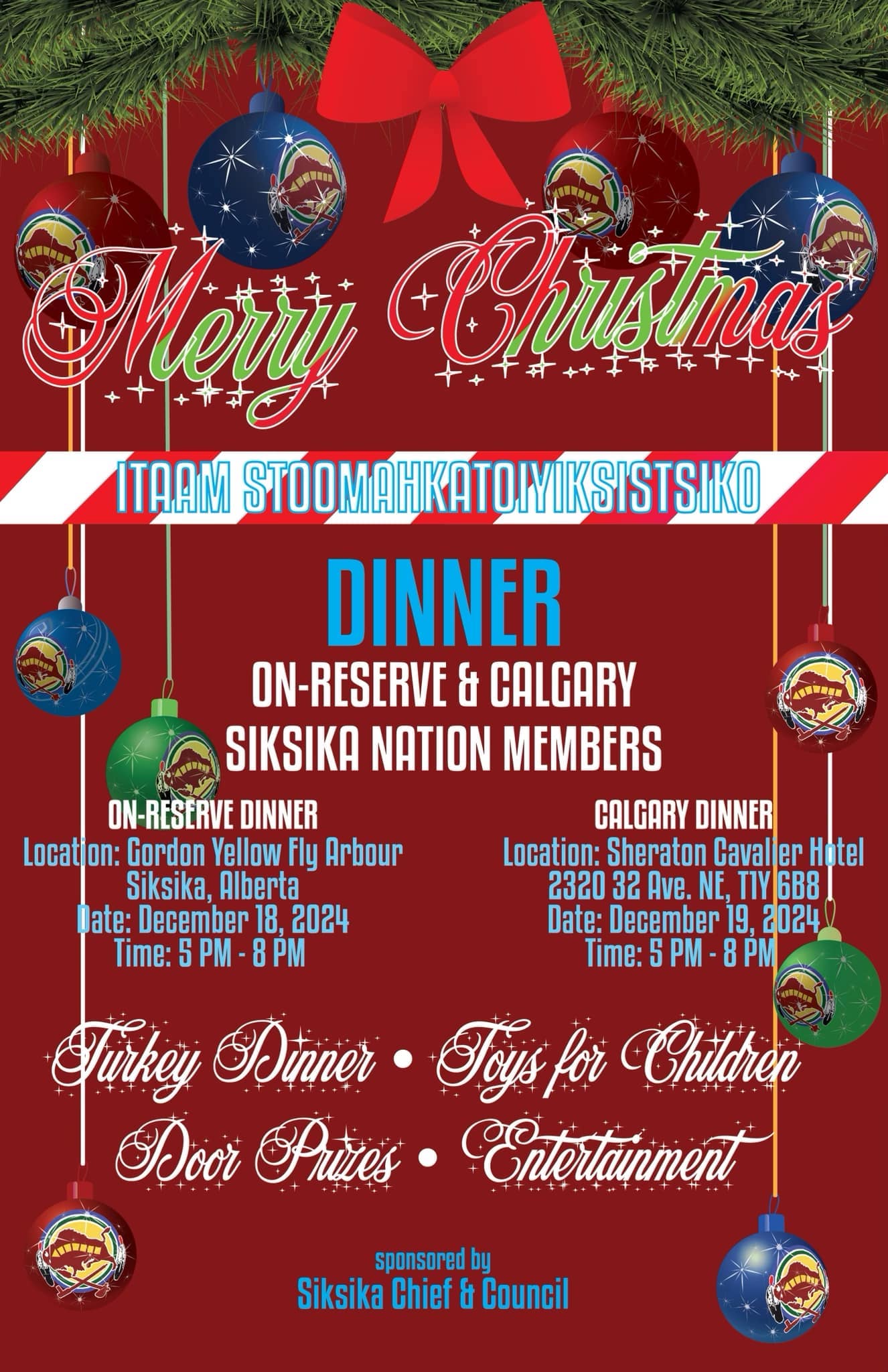 Chief and Council Community Christmas Dinner - Siksika Nation