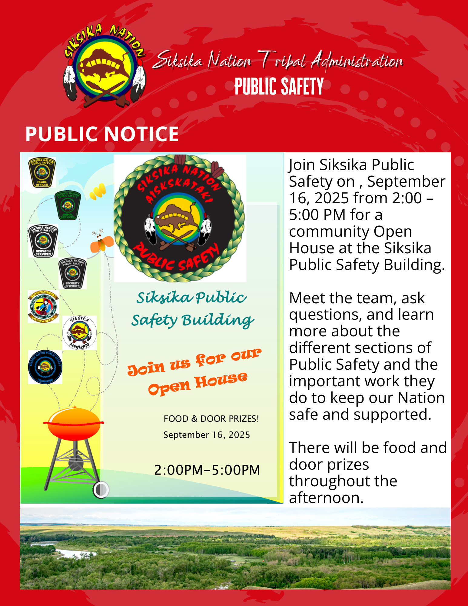 Siksika Public Safety Community Open House - Siksika Nation